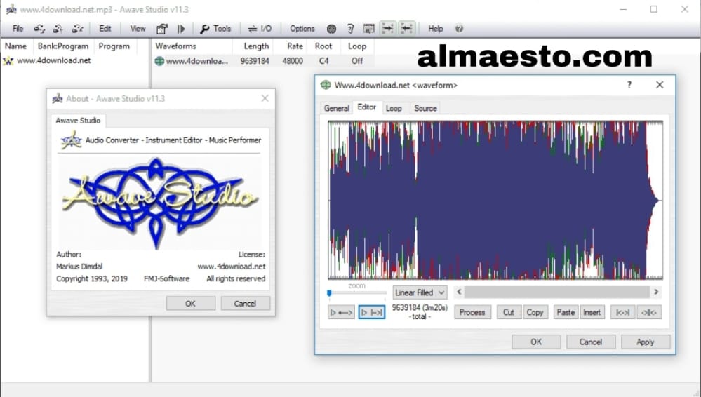 تحميل برنامج Awave Studio كامل لبرمجة اصوات الاورج - المايسترو